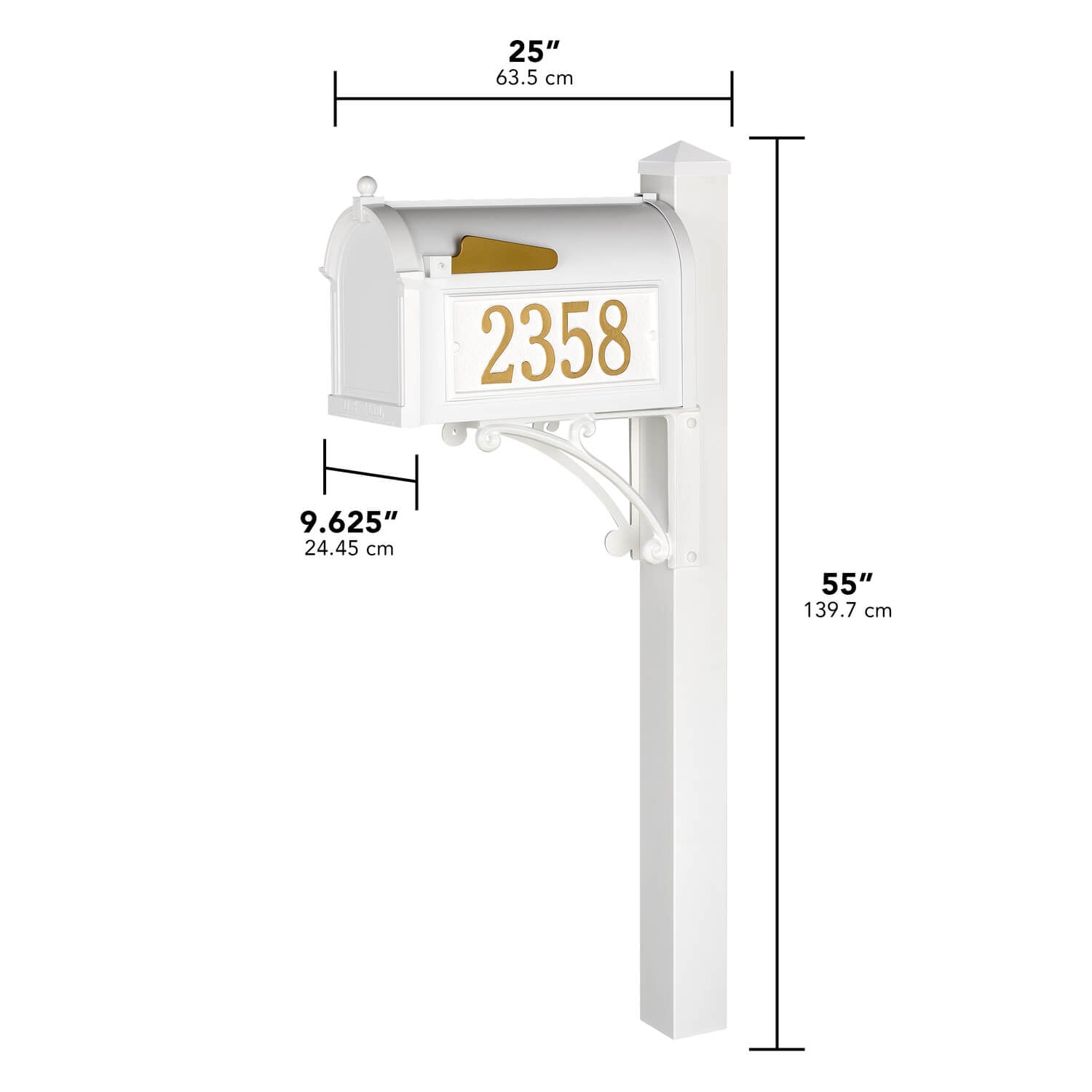 Buy Whitehall Superior Streetside Mailbox Package | MailboxEmpire