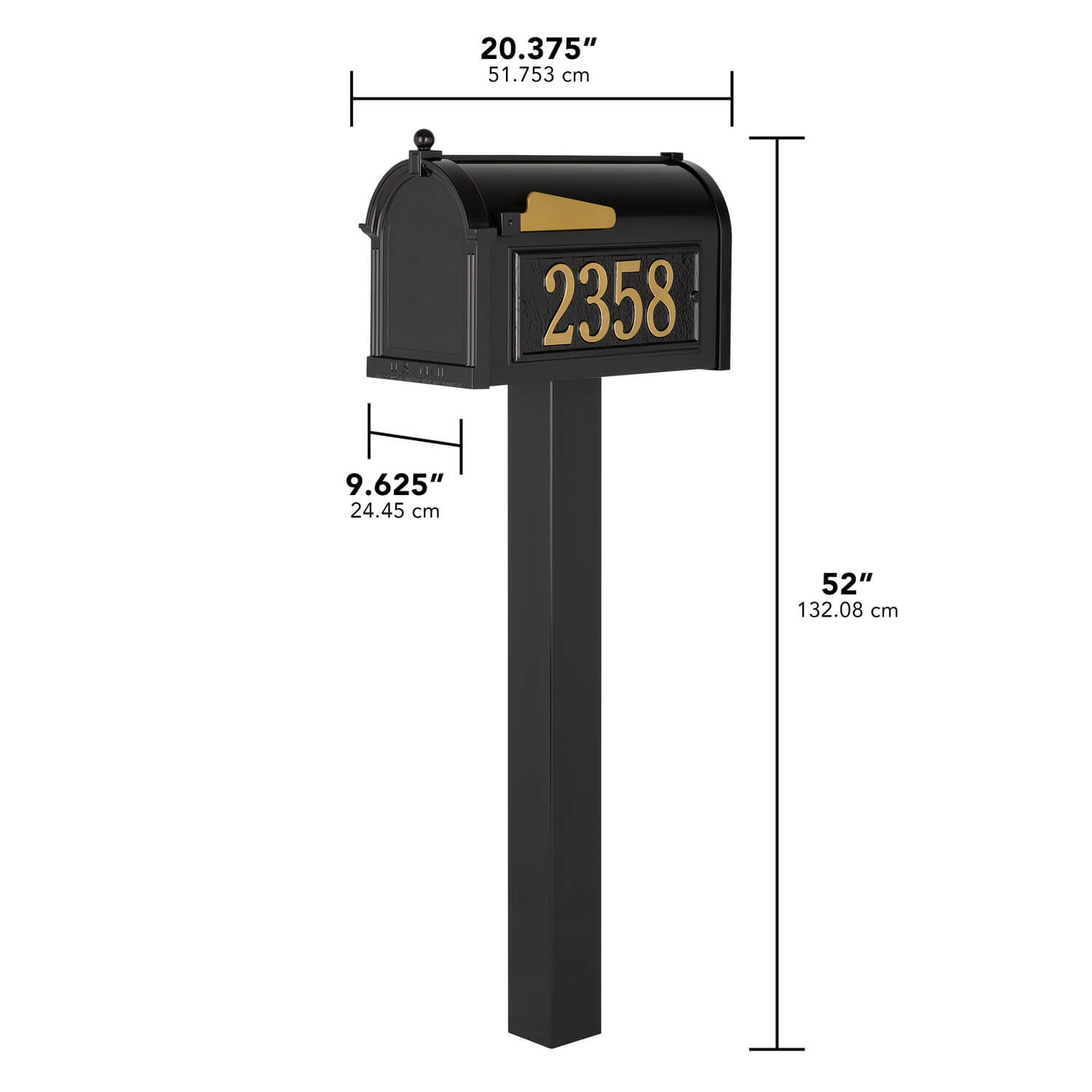 Buy Whitehall Premium Streetside Capitol Mailbox Package | MailboxEmpire