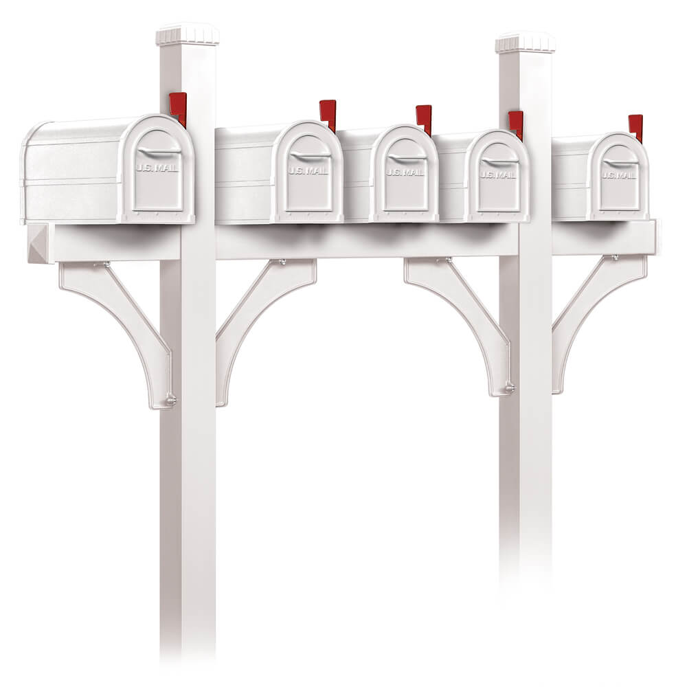 Salsbury Heavy Duty Rural Mailbox and Quint Deluxe Post – MailboxEmpire