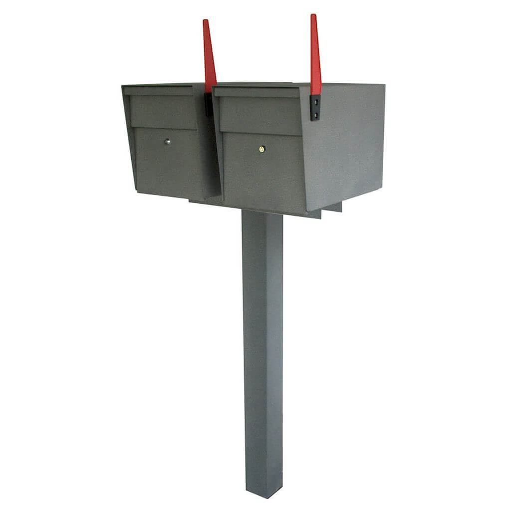 Mailboss® Double Security Locking Mailbox & Post - Free Shipping ...