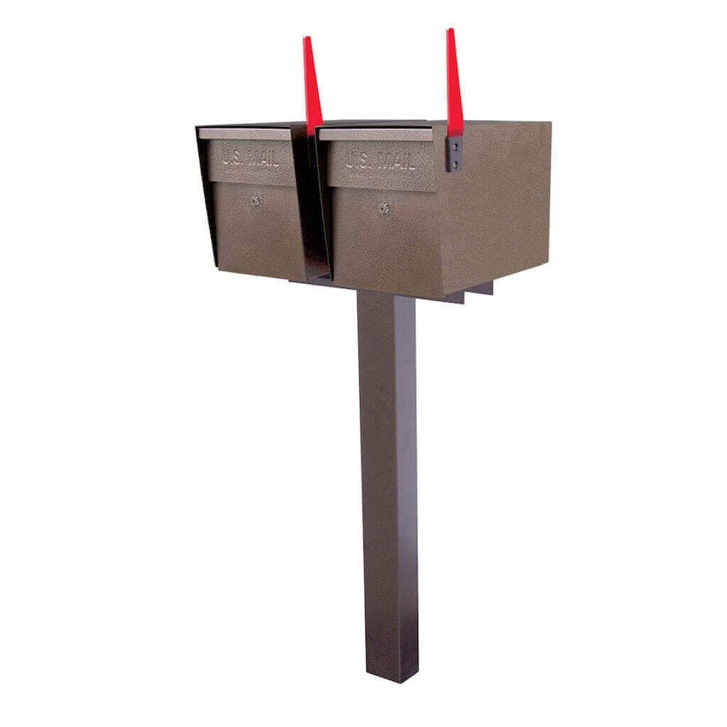 Mailboss® Double Security Locking Mailbox & Post - Free Shipping – MailboxEmpire