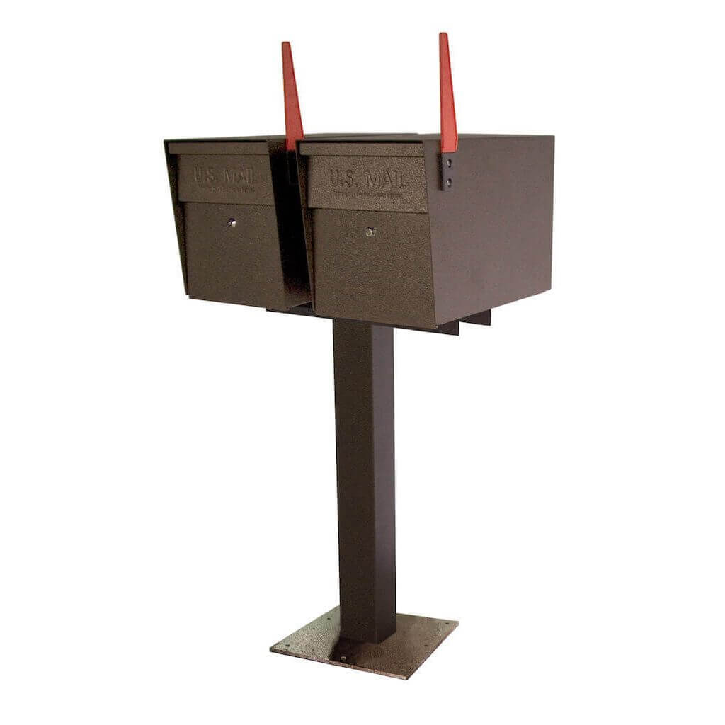 Mailboss® Double Security Locking Mailbox & Post - Free Shipping ...