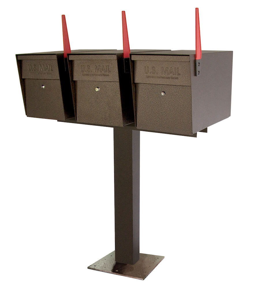 Mailboss® Triple Security Locking Mailbox & Post - Free Shipping ...