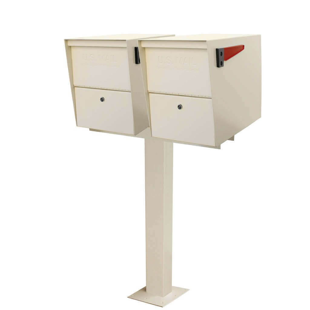 Mailboss Double Package Master® Locking Mailbox & Post - MailboxEmpire