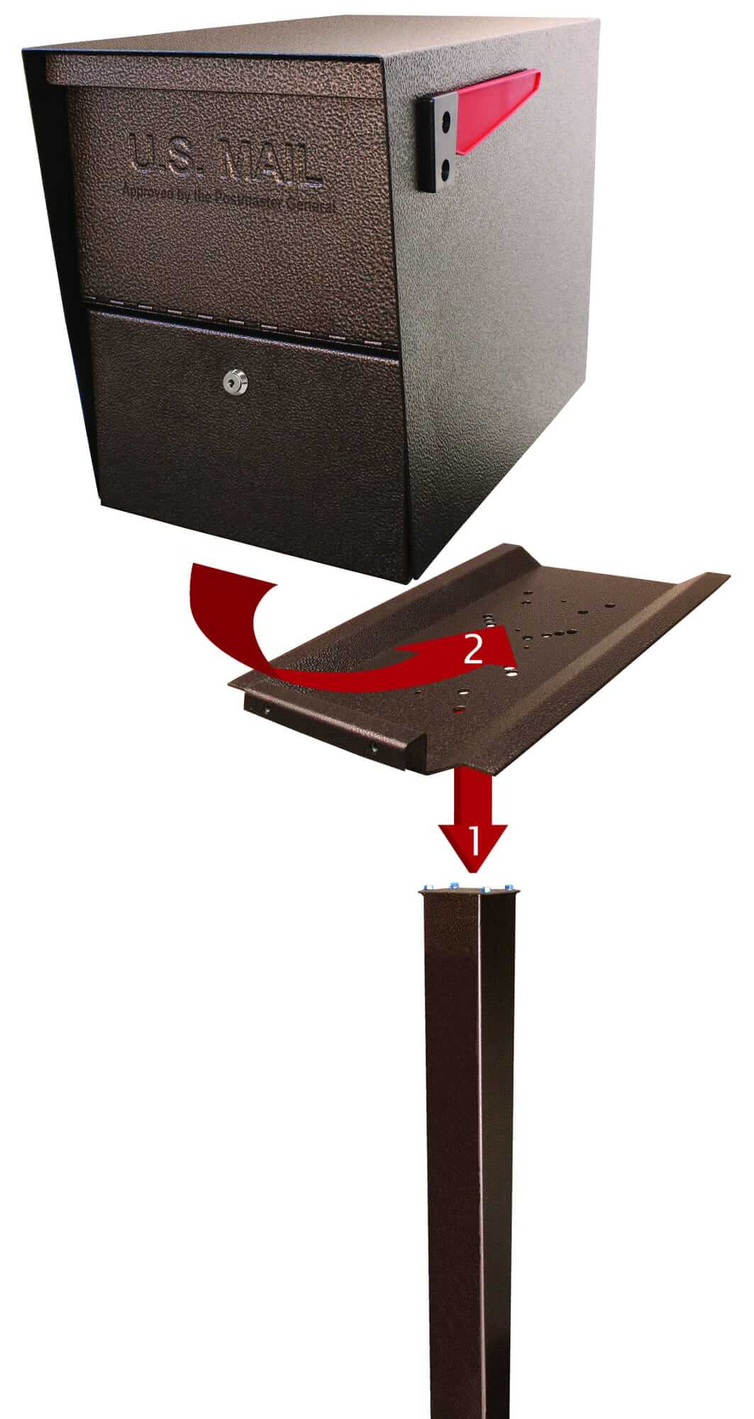 Mailboss Package Master® Locking Mailbox & Post - MailboxEmpire