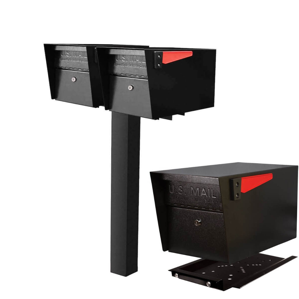 Mailboss Double Mail Manager® Locking Mailbox & Post - Free Shipping ...