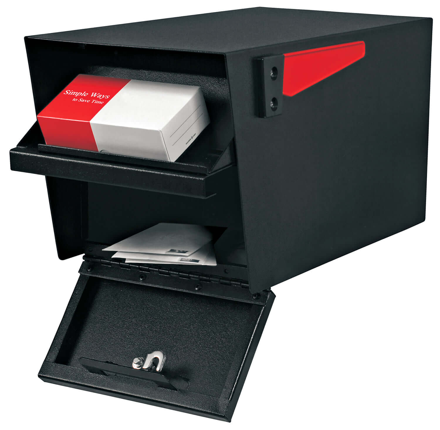 Mailboss Triple Mail Manager® Locking Mailbox & Post - Free Shipping ...