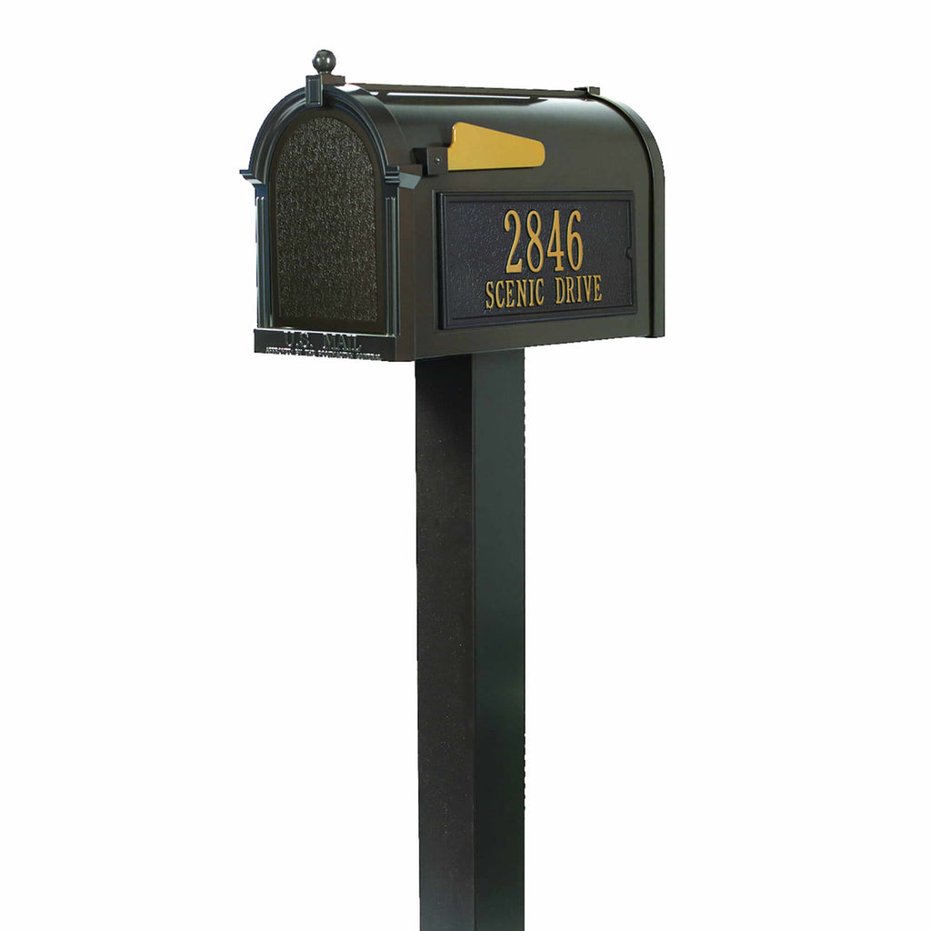 Buy Whitehall Premium Streetside Capitol Mailbox Package | MailboxEmpire
