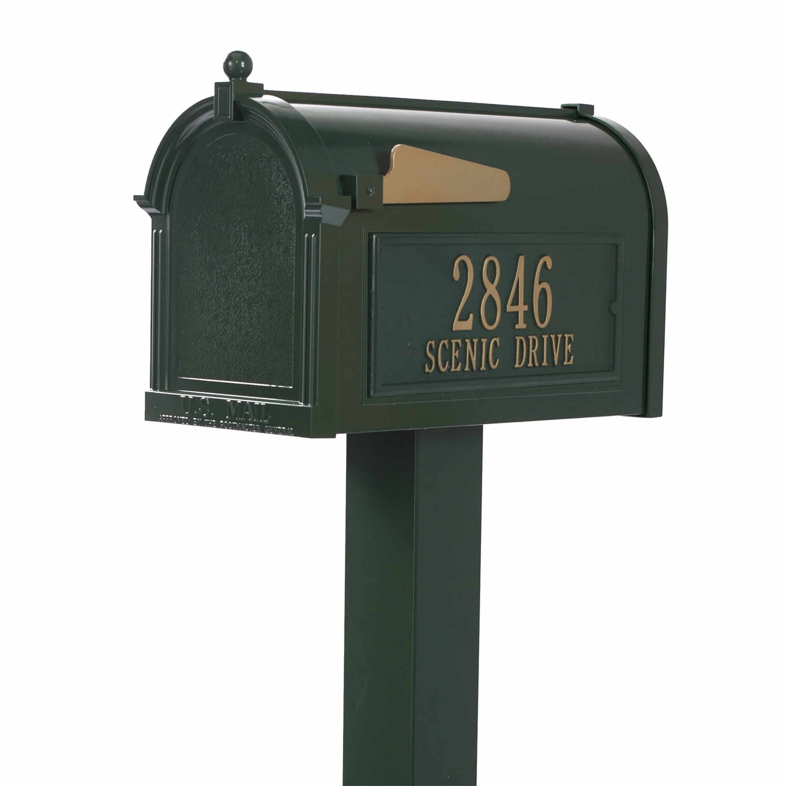 Buy Whitehall Premium Streetside Capitol Mailbox Package | MailboxEmpire