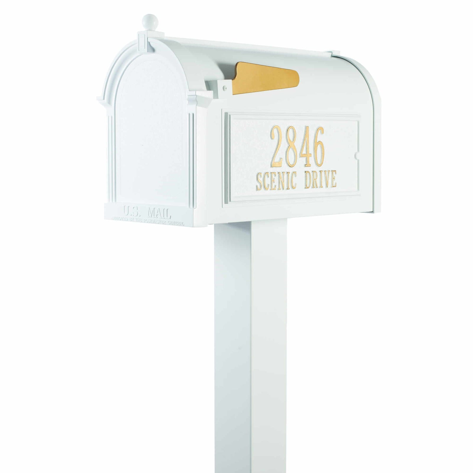 Buy Whitehall Premium Streetside Capitol Mailbox Package | MailboxEmpire